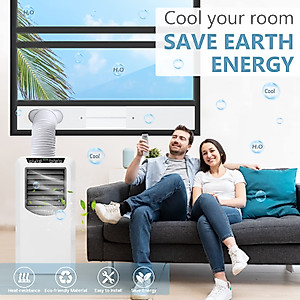 Portable Air Conditioner Window Kit for 5.1" Exhaust Hose, Window Seal Plates with Coupler and Bird Guard for Sliding Window, Adjustable Length From 16.9-47 inches Universal AC Vent Kit for AC Unit