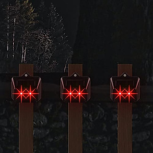 Solar Animal Repeller Predator Lights Deterrent for Coyote Fox Skunk Raccoon Rabbit Cat Dog Deer Repellent Devices Outdoor for Chicken Coop Yard Farm Garden, IP44 Waterproof, 8 Pack