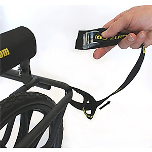 Suspenz Kayak Canoe Transport Cart, All-Terrain Super Duty Trolley Carrier with No-Flat Airless Wheels and Kickstand, 300 lb Load Capacity, Black (22-9908)