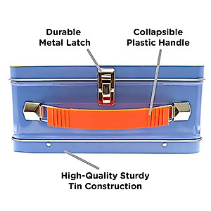 AQUARIUS Elvis Retro Fun Box - Sturdy Tin Storage Box with Plastic Handle & Embossed Front Cover - Officially Licensed Elvis Merchandise & Collectible Gift for Kids, Teens & Adults