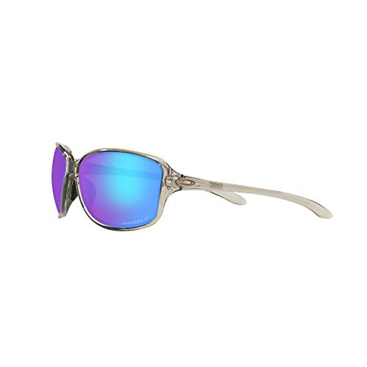Oakley Women's OO9301 Cohort Rectangular Sunglasses, Grey Ink/Prizm Sapphire Polarized, 62 mm