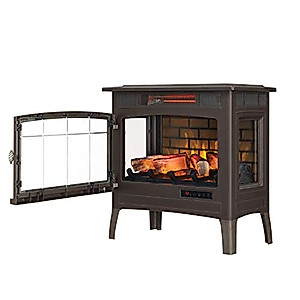 Duraflame Electric Infrared Quartz Fireplace Stove with 3D Flame Effect, Bronze