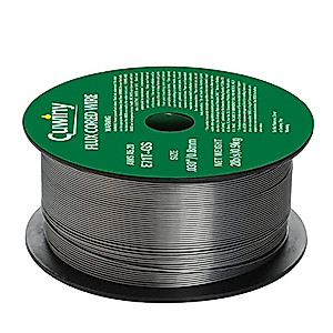 Cuwiny Flux Core Gasless Mig Wire, Mild Steel E71TGS.030-Diameter, 2-Pound Spool (0.030-Inch 2LB)
