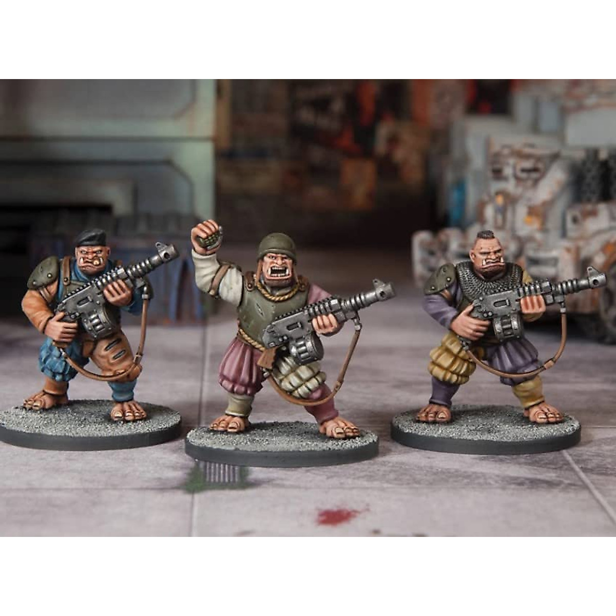 Death Fields/Classic Fantasy: Landsknecht Ogres (9 Multi Part Hard Plastic 28mm Figures) Made in The USA