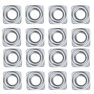 Dailydanny Heavy Duty Square Lazy Susan Turntable Bearings Rotating Bearing Plate (4 inch, Silver)