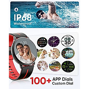 HYSTORM Health Smart Watch (HRV,BG) 1.43" AMOLED Always-on Display Fitness Tracker Watch with Bluetooth Call, 8 Health Apps Blood Glucose Heart Monitor Android iOS Waterproof Smartwatch for Men
