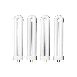 Bug Zapper Replacement Light Bulb for 15W Insect Attracting Lamp with 4-Pin Base, Ful 15W-BL U Shaped Twin Tube Bulb for Outdoor Mosquito Zapper, 4 Pack