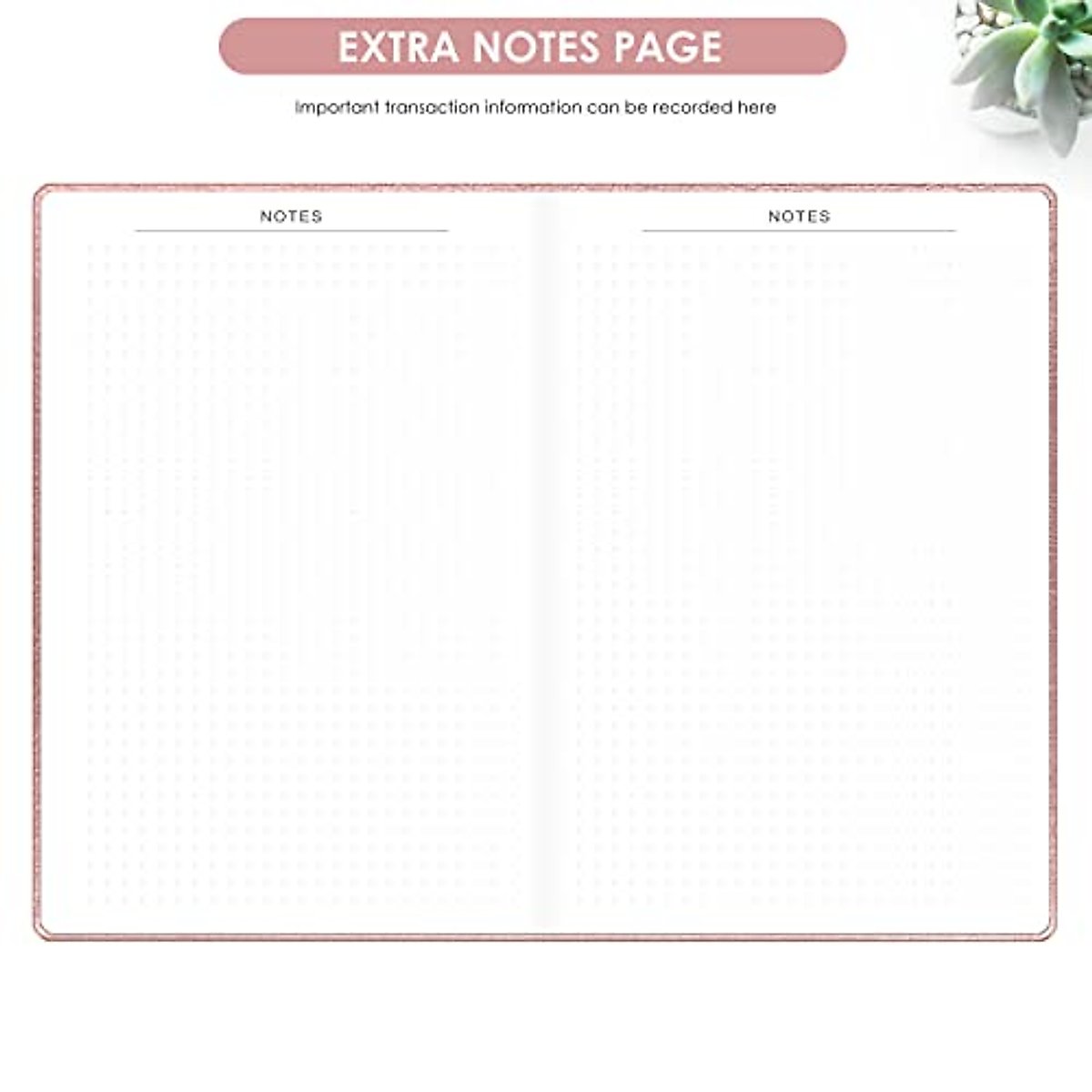 JXSELECT Elegant Income and Expense Tracker Notebook – Accounting Ledger Book for Small Business Owners – Income and Expense Log Book with – Undated Bookkeeping Record Book, 5.7″ x 8.5″ (Rose Gold)