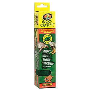 Zoo Med Eco Carpet for 10 Gallon Tanks,Black