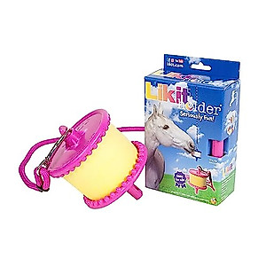 Likit Holder Stable Toy With Treat, Pink Glitter