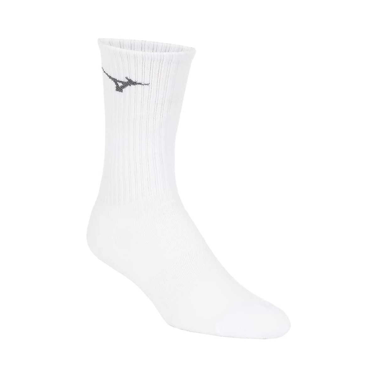 Mizuno Men's Vital Crew Sock 3-Pack, White, Large