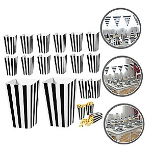 ULTECHNOVO 36pcs Popcorn Boxes Popcorn Box Popcorn Boxes for Party Christmas Goodie Box Baking Cups Disposable Cake Containers Packing Boxes for Dishes Snack Containers Paper Popcorn Box Mini