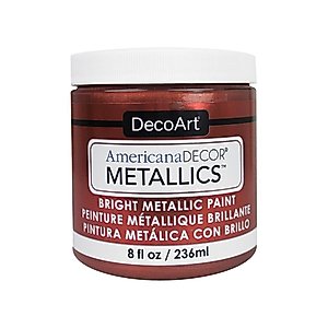 Decoart Metallics Acrylic Paint, 8 Fl. oz. Jar, 24K Gold (Pack of 1)