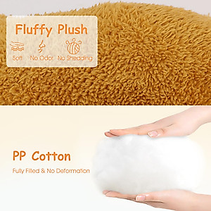 EVOCRCO Dino Nugget Pillow, Large Dinosaur Chicken Nuggets Pillow for Birthday Gift, Dinosaur Stuffed Animal Plush Toy Funny Gifts, Dino Theme Party Decoration for Kids Boys Girls