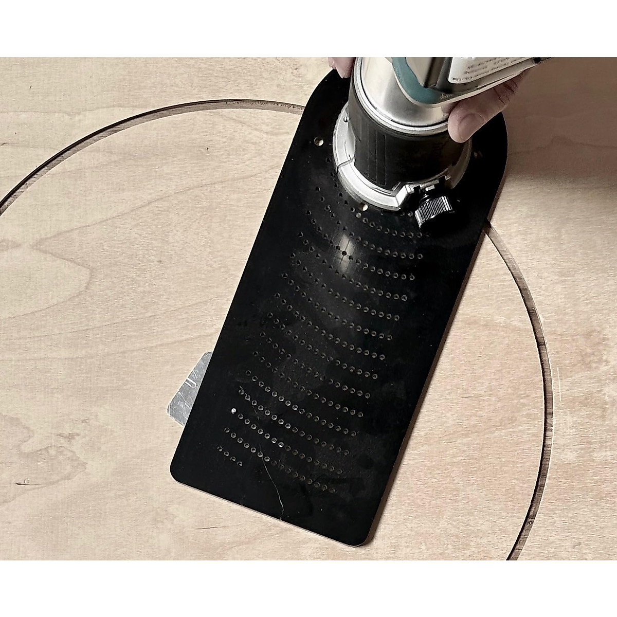 Jasper M350 Blemish Free Pivot Plate for Cutting Tabletops & Decorative Discs with all Jasper Circle Cutting Jig Guide Kits