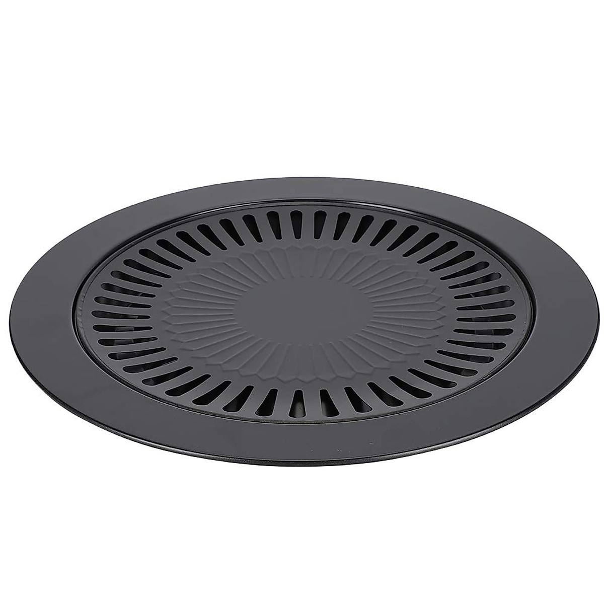 EMUKOEP Non Stick Bakeware Household Barbecue Pan Smokeless Round Nonstick Baking Tray BBQ Roasting Tray Kitchen Utensils