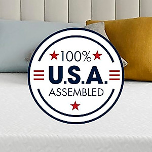 Serta - 7 inch Cooling Gel Memory Foam Mattress, King Size, Medium-Firm, Supportive, CertiPur-US Certified, 100-Night Trial - for Ewe White