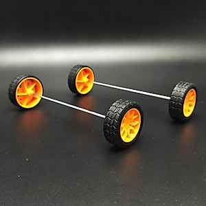 EUDAX 82 pcs Plastic Gear Package Kit DIY Gear Assortment Accessories Set for Toy Motor Car Robot Various Gear Axle Belt Bushings