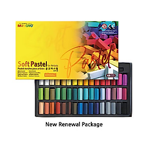 Non Toxic Mungyo Soft Pastel Set of 48 Assorted Colors Square Chalk