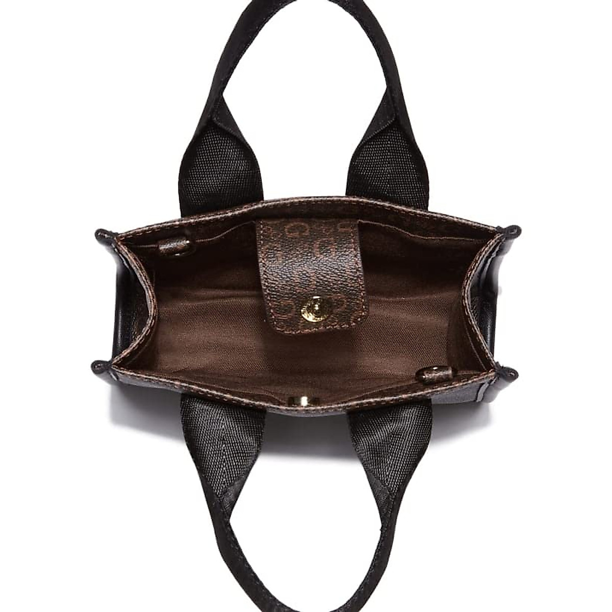 GUESS Factory Women's Logo Mini Tote Crossbody Handbags Brown