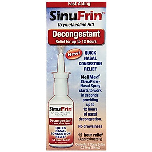 NeilMed SinuFrin Decongestant 0.5 Fluid Ounce (15 mL) (packaging may vary)