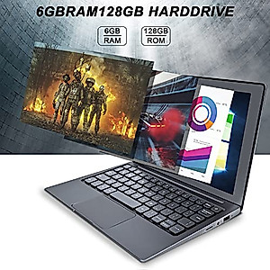 HBESTORE Laptop 10.1Inch 8GB RAM 128GB SSD Mini Ultrabook,Windwos11 OS with Intel Gemini Lake N4120 Quad Core Processor Up to2.6GHz 2.4G/5G WiFi+Mini HDMI+USB3.0 +Metal Shell (Gray)