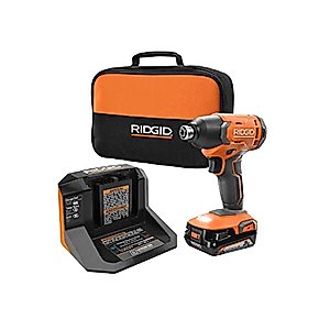 RIDGID 18V Cordless 1/4 in. Impact Driver Kit with 2.0 Ah Battery and Charger