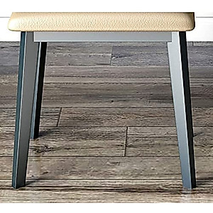 LEONYS Vanity Set with Mirror, Makeup Vanity Dressing Table, 6 Drawers Dresser Desk and Cushioned Stool Set (Color : Green)