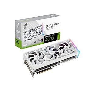 ASUS ROG Strix GeForce RTX ™ 4090 White Edition Gaming Graphics Card (PCIe 4.0, 24GB GDDR6X, HDMI 2.1a, DisplayPort 1.4a)