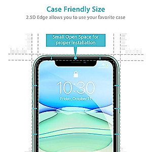SYNCWIRE 3-Pack Screen Protector for iPhone 11/iPhone XR 6.1", Unbreakable Tempered Glass Saver Shatterproof Film[Easy Installation Frame][99.99% HD Clear][10X Stronger][Bubble Free][Sensitive Touch]