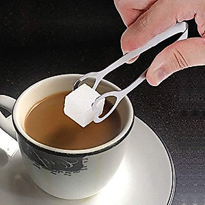 Oisee Sugar Tongs Set of 3,Stainless Steel Shape of Heart Sugar Cube Tongs,Also used as ICE Tongs Kitchen Clips Food Tongs Perfect for Tea Party Wedding Coffee Appetizers (4.2 Inch)