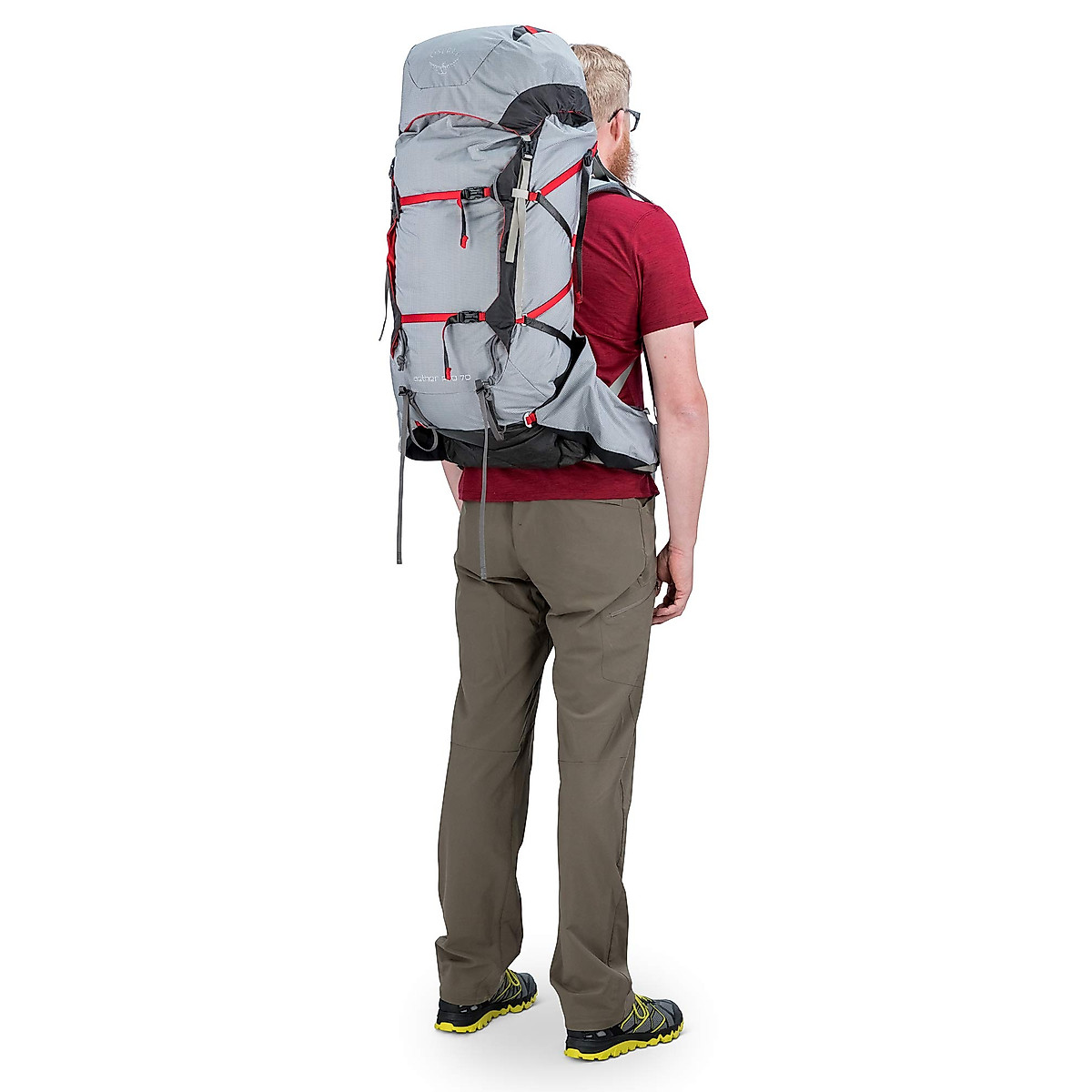 Osprey Aether Pro 70 Men's Backpacking Backpack, Kepler Grey, Medium