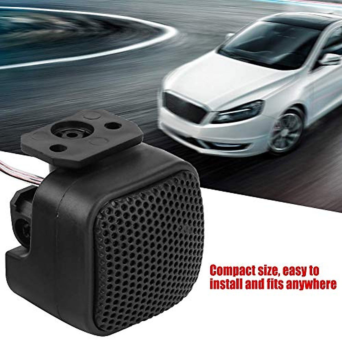 Acouto Car Audio Tweeters 1 Pair Universal Square Car Audio Speaker Super Power Loud Tweeters Rectangle Dome Tweeters for Car Audio