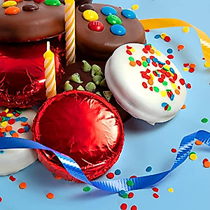 CY Chocolates Birthday Deluxe Chocolatey Covered Oreos 12 Piece Gift Box