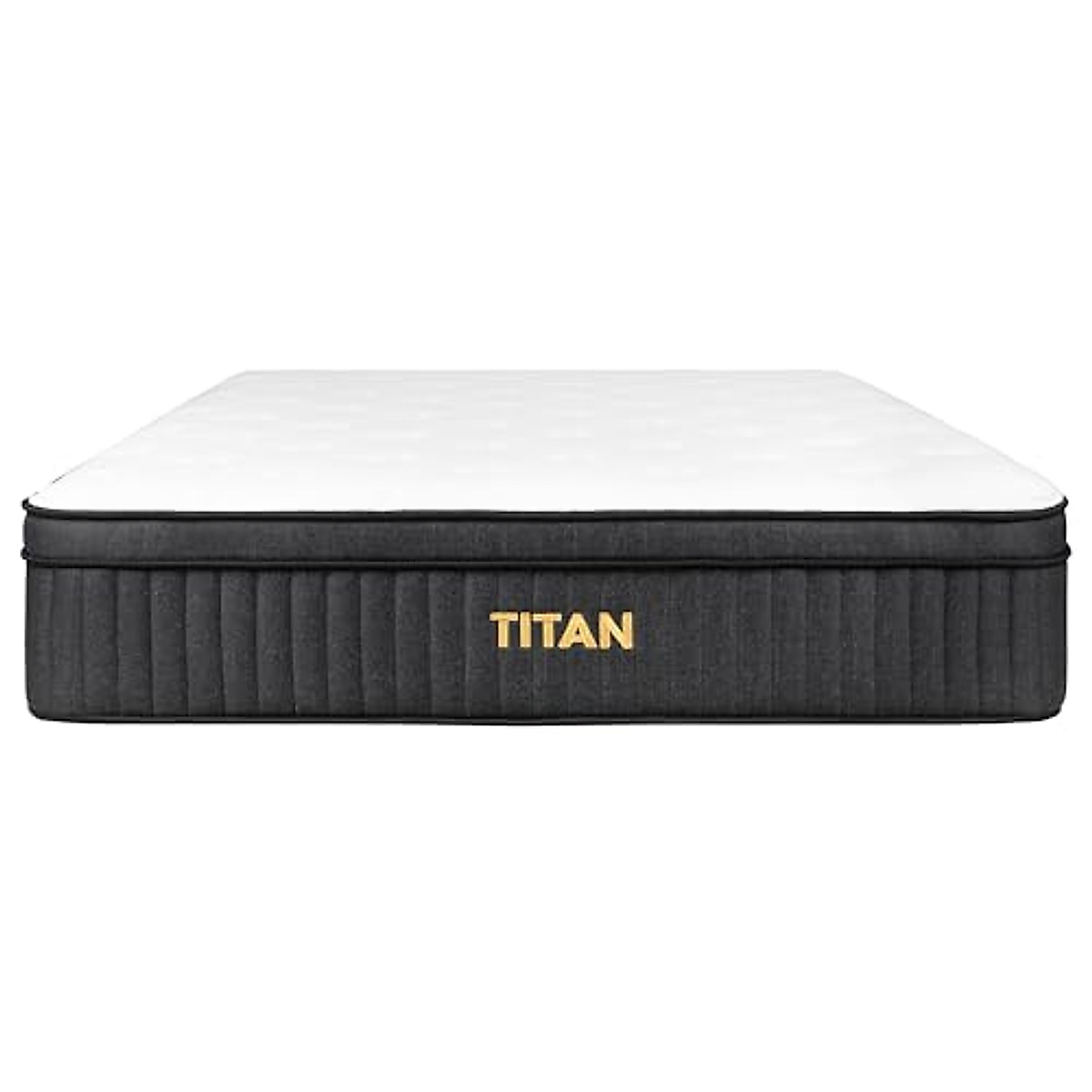 Brooklyn Bedding Titan 13" Hybrid Luxe Mattress for Plus Size Sleepers with Cooling Cover, Cal King