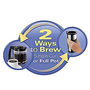 Nozaya 12 Cup Drip Coffee Maker - 2-Way Programmable Coffee Machine, Easy to Clean, Black