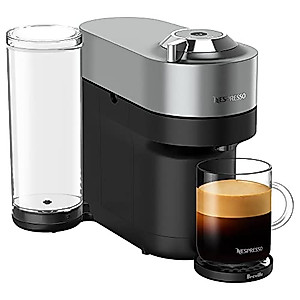 Nespresso Vertuo POP+ Deluxe Coffee and Espresso Machine by Breville, Titan