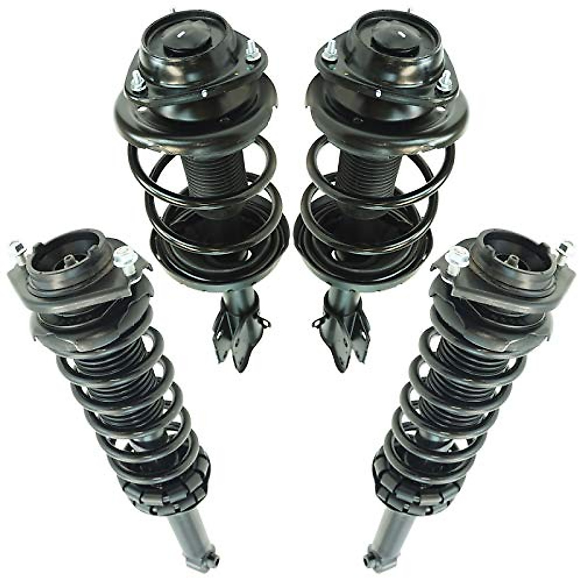 TRQ Front and Rear Strut & Coil Spring Assembly Set Driver & Passenger Sides Compatible with 10-12 Subaru Outback