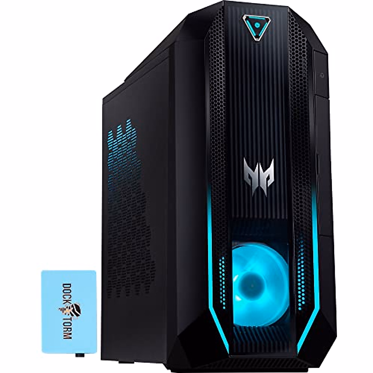 acer Predator PO3-630 Gaming Desktop PC (Intel i7-11700 8-Core 2.50GHz, 16GB RAM, 7.6TB SATA SSD, GeForce RTX 3070 8GB, WiFi 6, BT 5.1, Backlit KB, RJ-45, Win10Pro) w/Dockztorm Dock