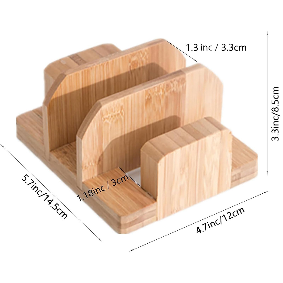 Kunovo Bamboo Pot Lid Holder,Cutting Board Organizer,Baking Sheet/Pan Organizer Rack for Cabinet (GGJ-A)
