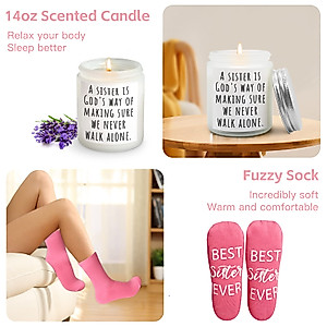 Sister Birthday Gifts - Sister Gifts from Sisters - 9 Pieces Birthday Gifts for Sister - Big Sister Gifts - Unique Gift Baskets for Sisters, Gifts for Sister Mothers Day, Sister Birthday Gifts Ideas