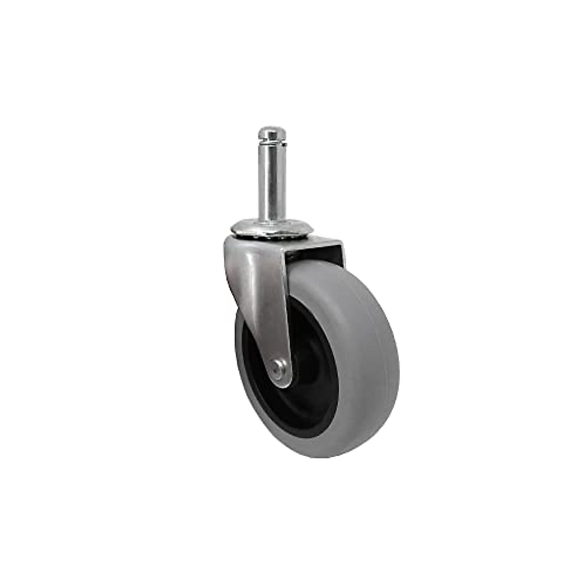 Shepherd Hardware 9807 3-Inch Swivel Stem Caster, Rubber Wheel, 7/16-Inch Stem Diameter, 175-lb Load Capacity