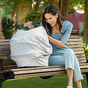 Munchkin Milkmakers 5-in-1 Nursing Cover, Quiet Skies, Grey