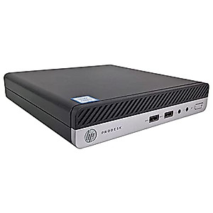 HP EliteDesk 705 G4 Mini Desktop Computer: AMD Quad-Core Ryzen 5 Pro 2400GE upto 3.8GHz, 8GB DDR4 RAM, 256GB SSD, Windows 10 Pro (Renewed)