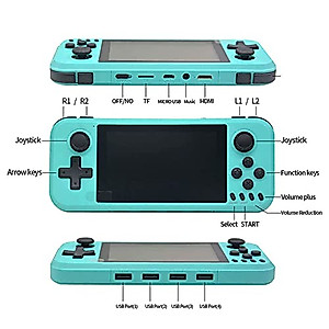 NZYMD Handheld Game Console Portable Video Game Console 4 Inch 10000 Classic Retro Game Console Support Emulator MAME/FC/GB/GBA/GBC/MD/SFC/PS1/N64/PSP/3DS/ATAR 12600/ATARI 7800,Black