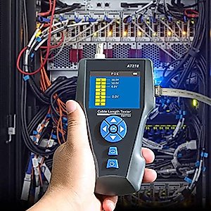 NOYAFA Network Cable Tester,AT278 TDR Multi-functional LCD Tracker For RJ45, RJ11, BNC, Metal Cable,PING/POE NF-8601S