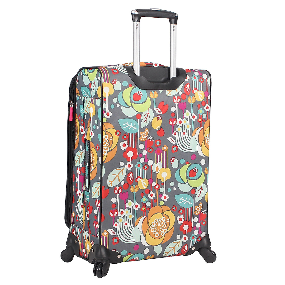 Lily Bloom Luggage 3 Piece Softside Spinner Suitcase Set Collection (Bliss)