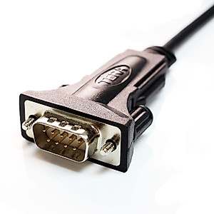 Tera Grand - Premium USB 2.0 to RS232 Serial DB9 Adapter Cable 6 Feet - Supports Windows 11, 10, 8, 7, Vista, XP, 2000, 98, Linux and Mac - Built with FTDI Chipset and Thumbscrews