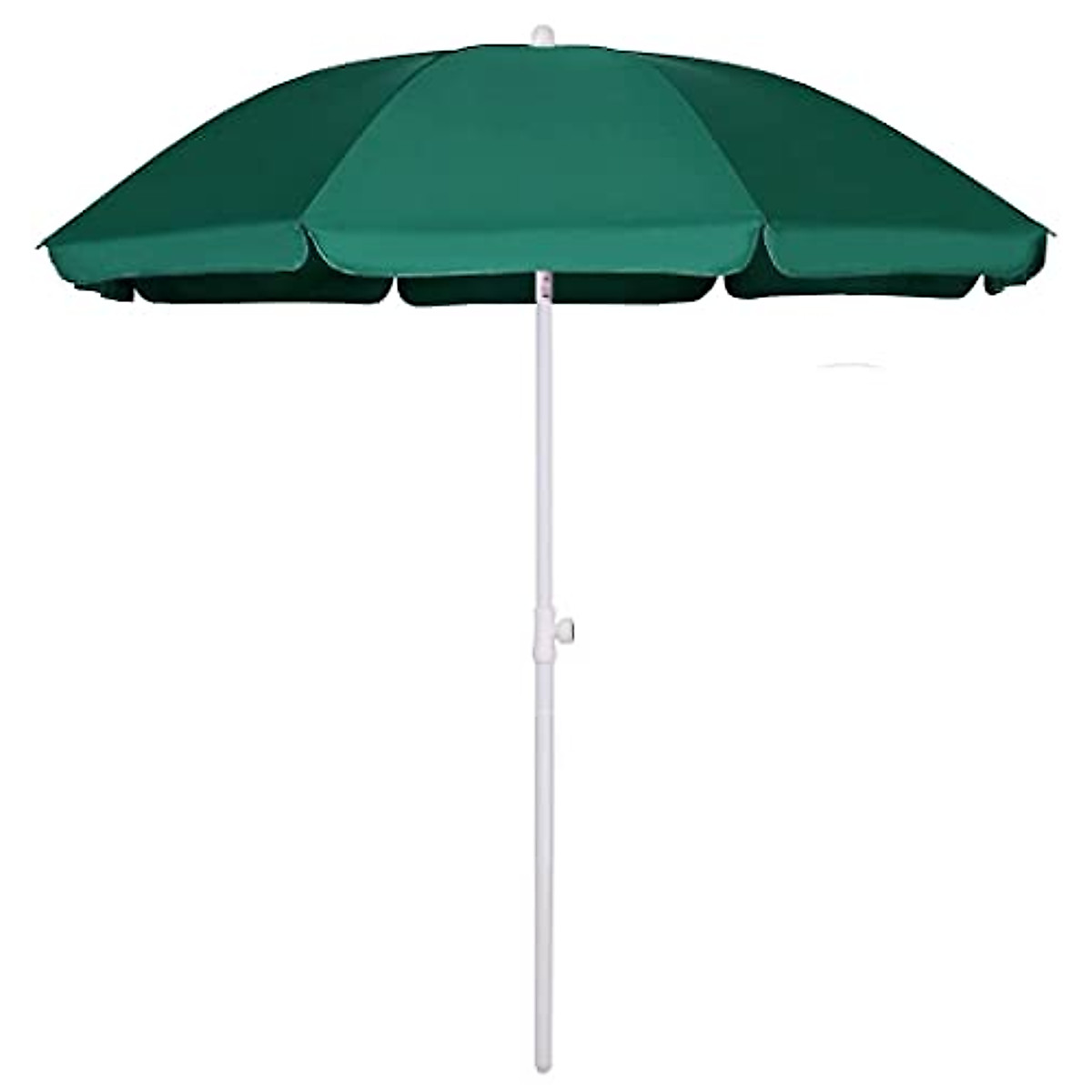 AMMSUN 6FT Portable Picnic Outdoor Canopy Sunshade Beach Umbrella with Tilt Function, Small Patio Umbrella - Portable Outdoor Sun Umbrella With UV50+ Protection,Beach Chair Umbrella 6' Green