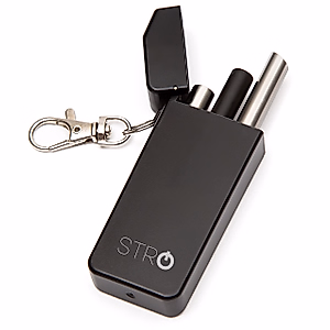 STRO Portable Reusable Metal Straw with Travel Case & Built-in Cleaning Brush, Stainless Steel Straws Drinking Straw for 20 and 30 oz Tumblers, Cans, Bottles, Cups